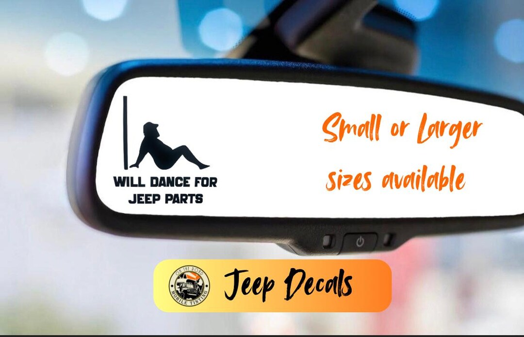 Mini Jeep Decals (will Dance for Jeep Parts) - Etsy