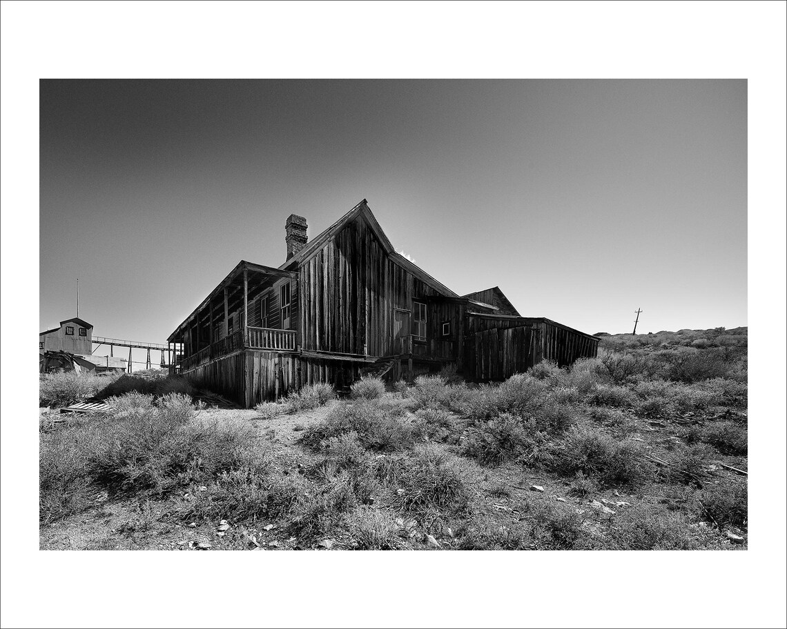 Bodie State Park Black and White Print - Etsy