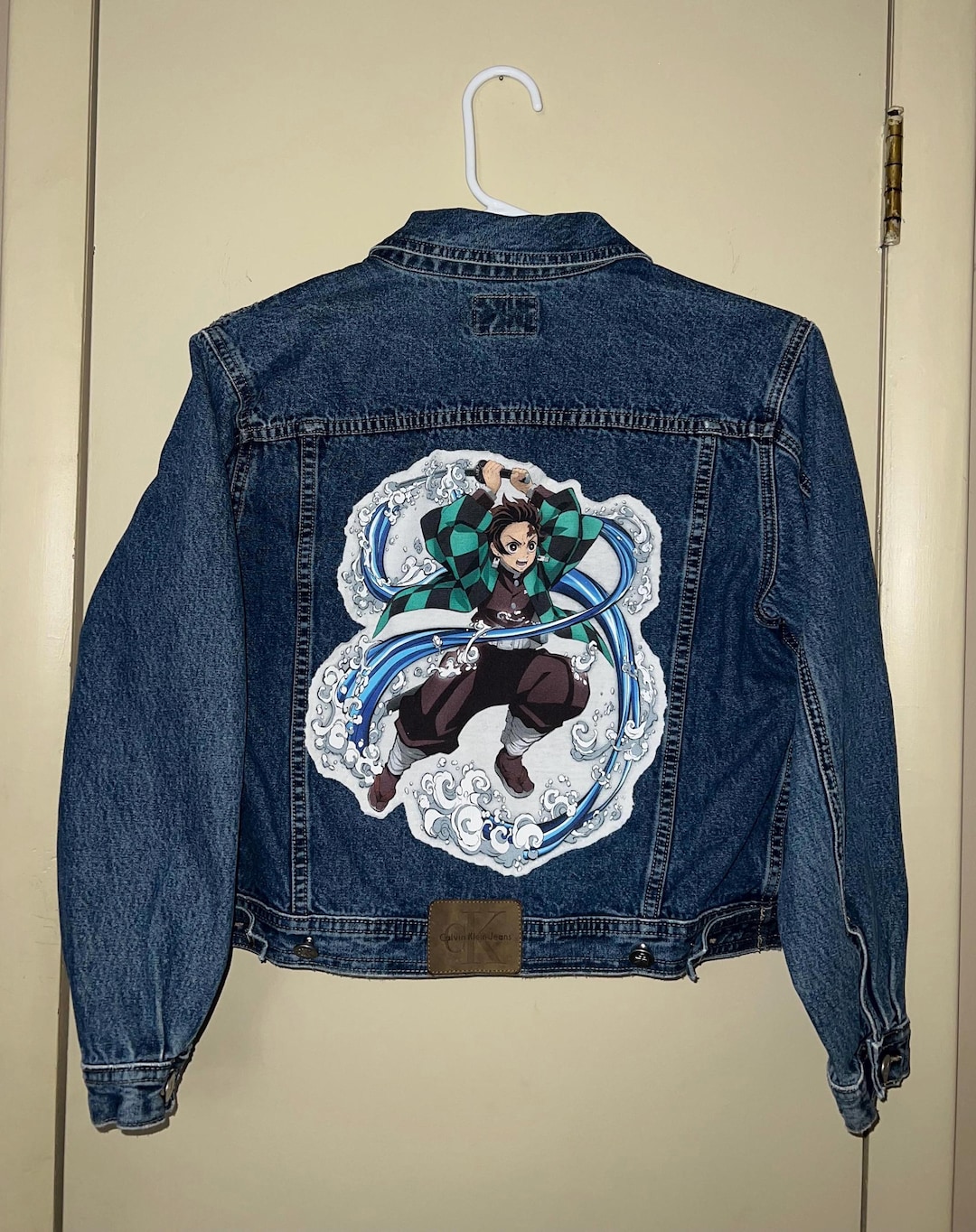 Demon Slayer Tanjiro Kamado Handsewn Calvin Klein Vintage Denim Jean ...