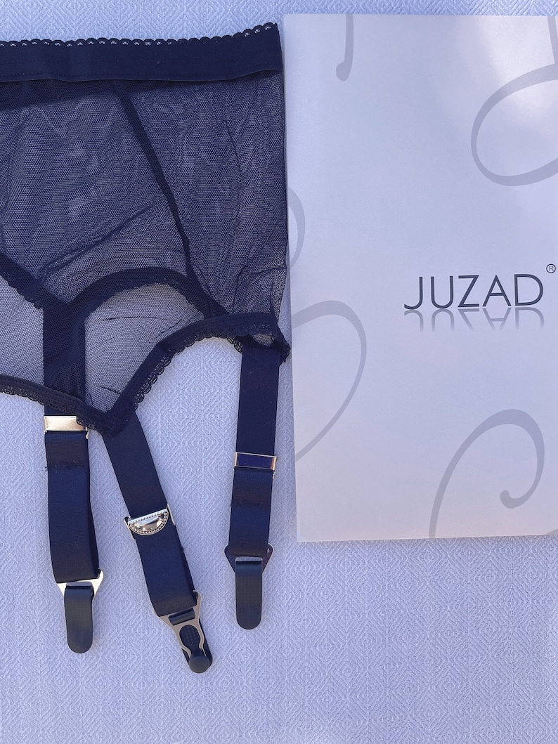 Black Garter Belt, 6 Strips Adjustable ,stocking Belt, Gift for Her - Etsy