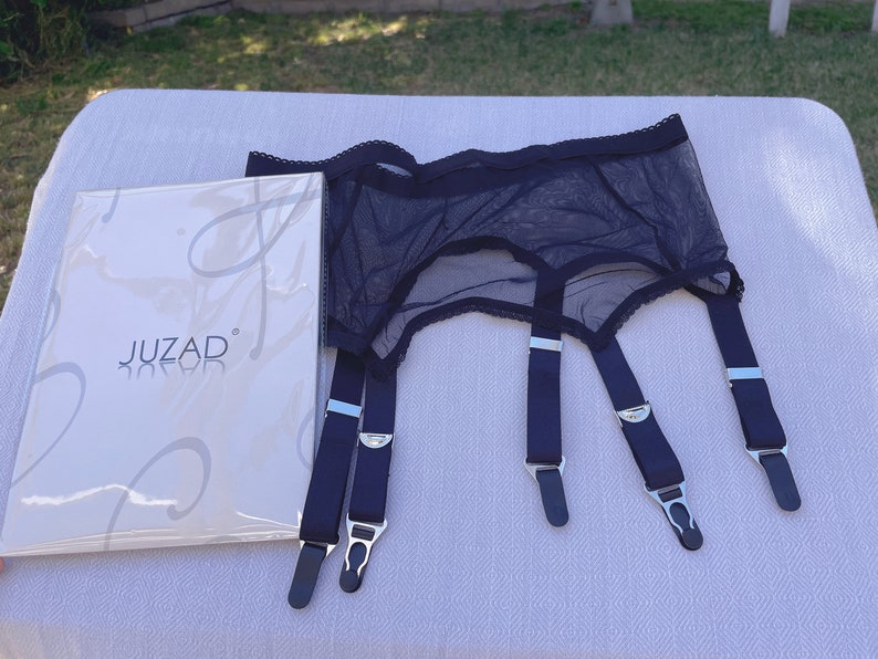 Black Garter Belt, 6 Strips Adjustable ,stocking Belt, Gift for Her - Etsy