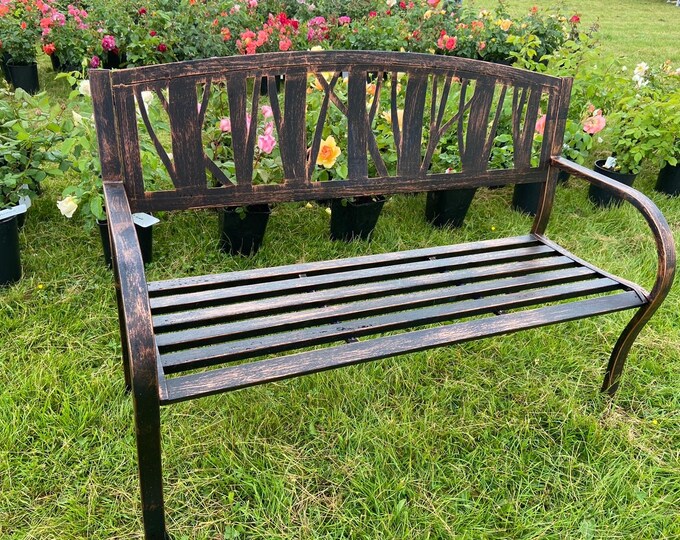 Rustic Garden Bench - Etsy UK