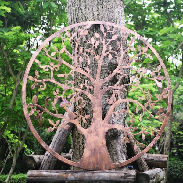 Tree of Life Outdoor Wall Art - Etsy UK