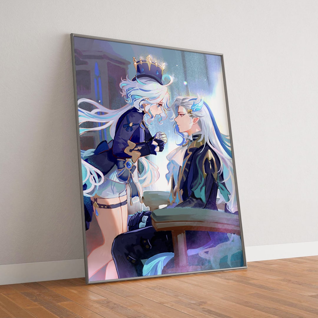 Genshin Impact Furina Poster, High Quality Canvas Poster Print, Gifts ...