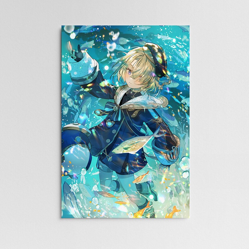 Genshin Impact Mika Poster, High Quality Canvas Poster Print, Gifts for ...