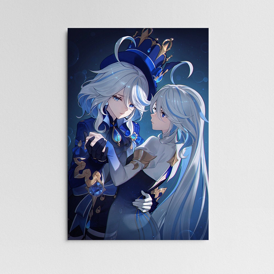 Genshin Impact Furina Poster, High Quality Canvas Poster Print, Gifts ...