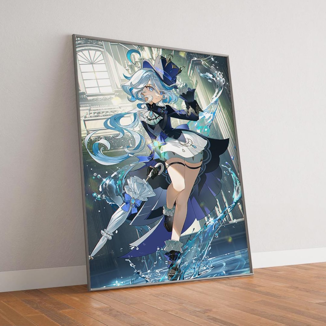 Genshin Impact Furina Poster, High Quality Canvas Poster Print, Gifts ...
