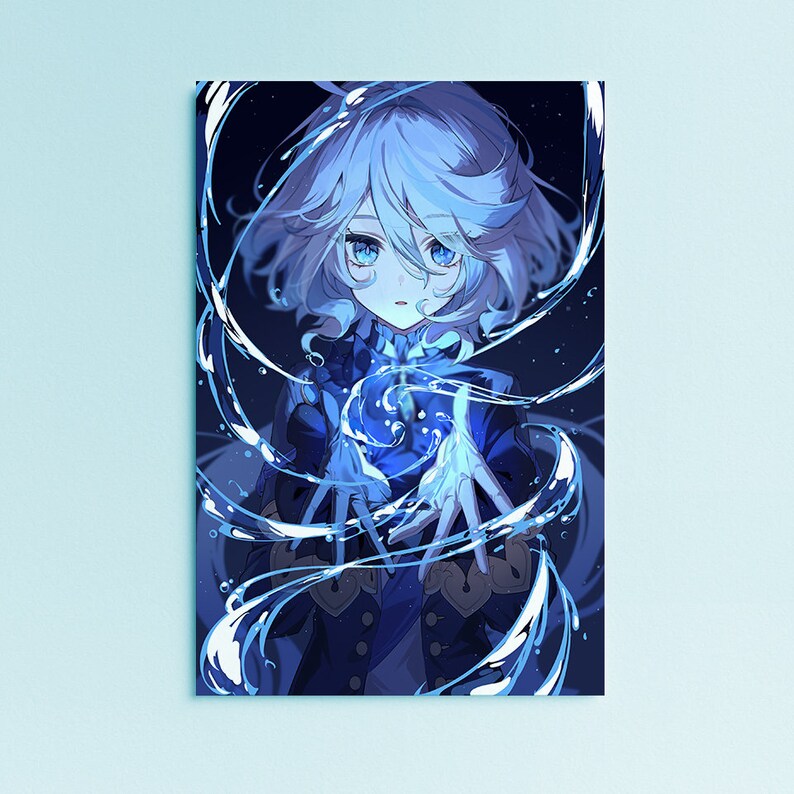 Genshin Impact Furina Poster, High Quality Canvas Poster Print, Gifts ...