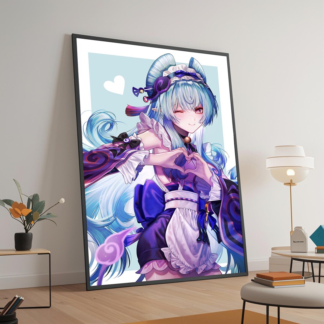 Genshin Impact Yumemizuki Mizuki Poster, High Quality Canvas Poster ...