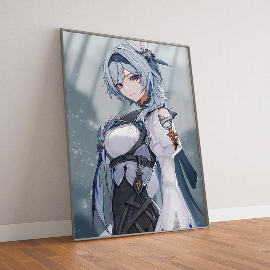 Genshin Impact Eula Poster, High Quality Canvas Poster Print, Gifts for ...