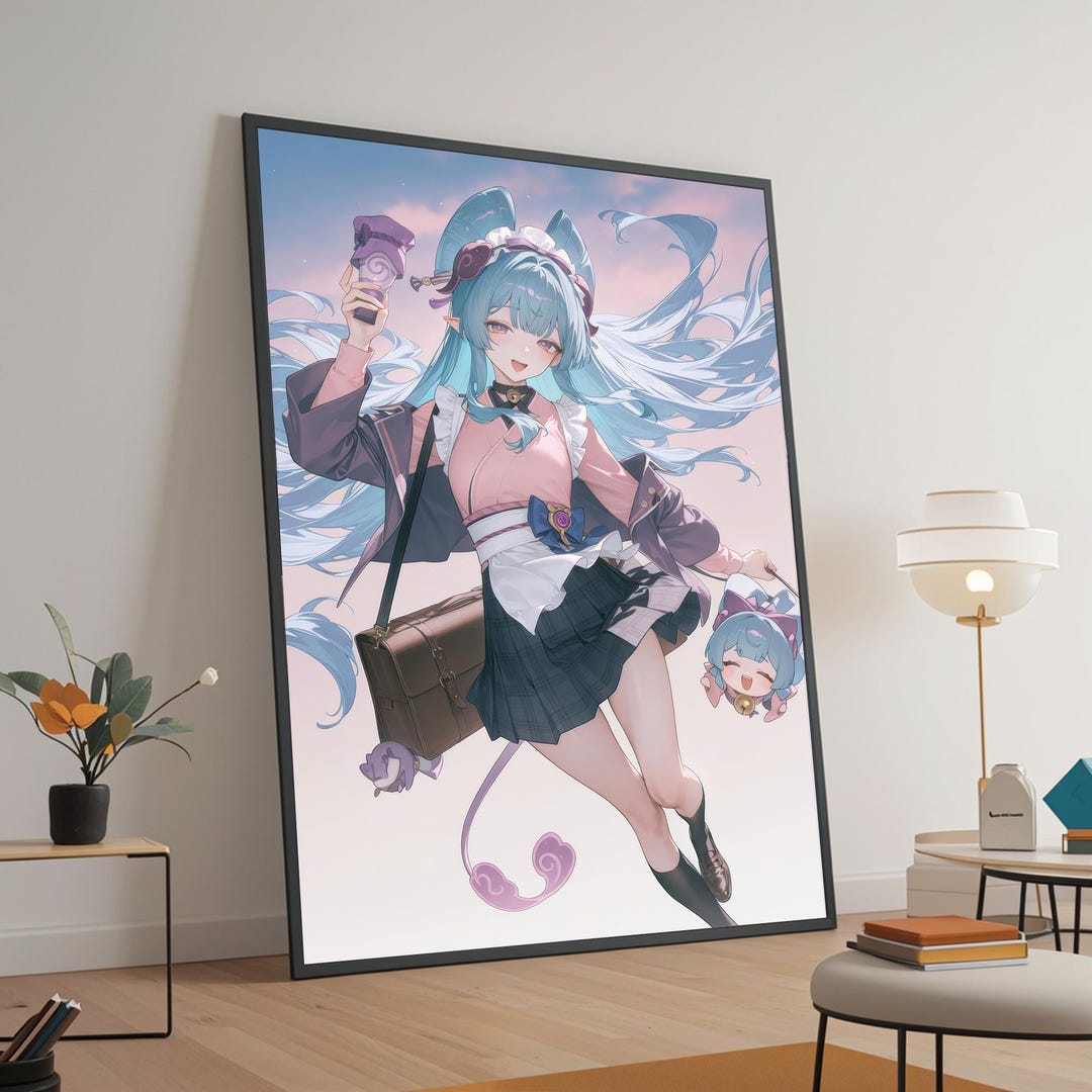 Genshin Impact Yumemizuki Mizuki Poster, High Quality Canvas Poster ...