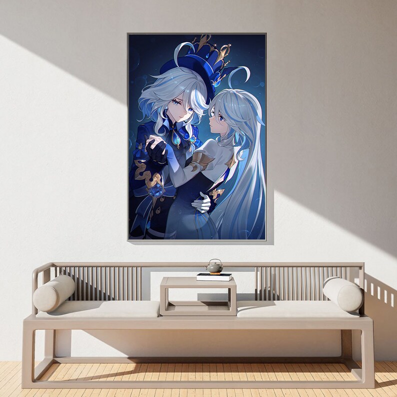 Genshin Impact Furina Poster, High Quality Canvas Poster Print, Gifts ...