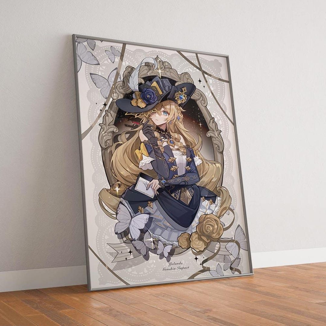 Genshin Impact Navia Poster, High Quality Canvas Poster Print, Gifts ...