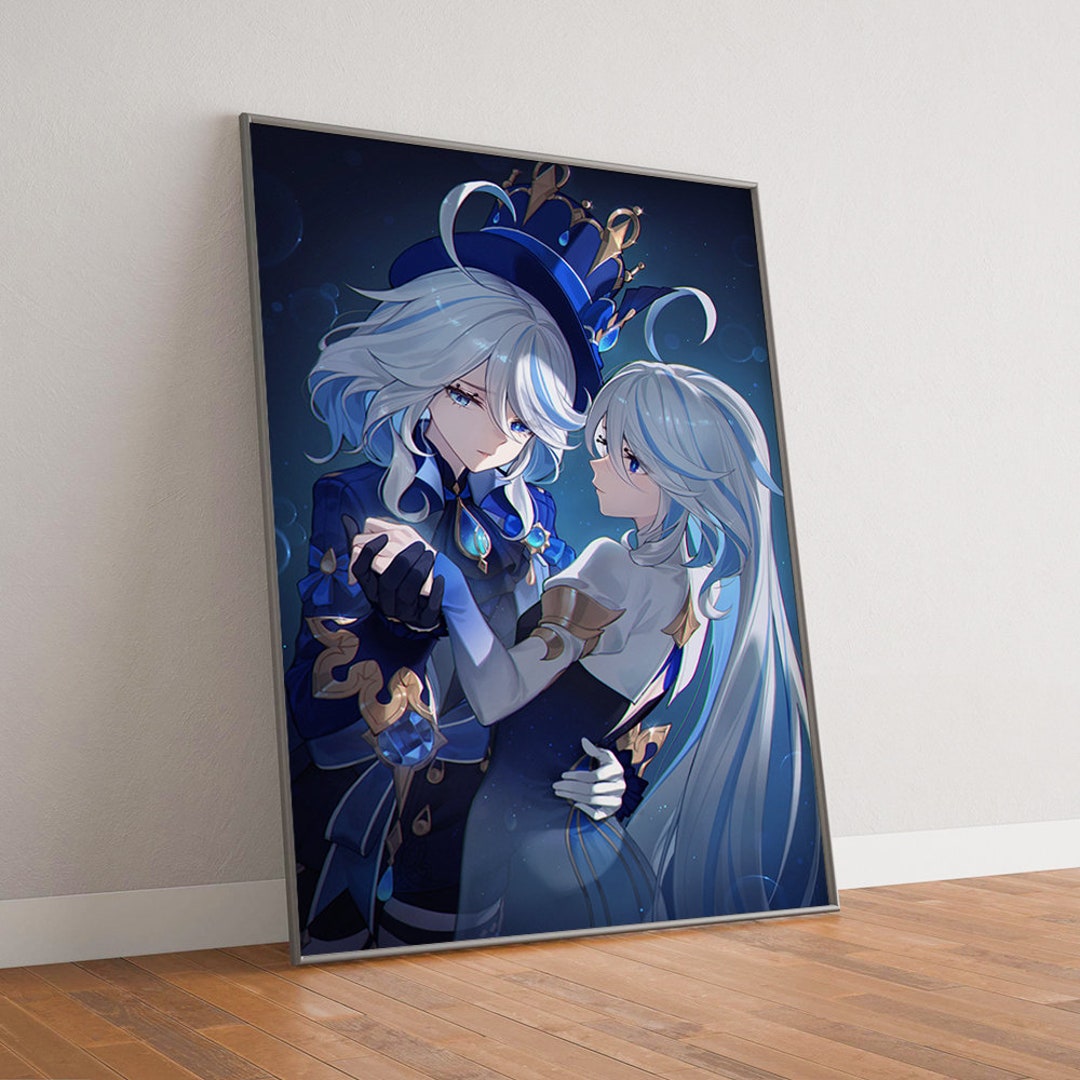 Genshin Impact Furina Poster, High Quality Canvas Poster Print, Gifts ...