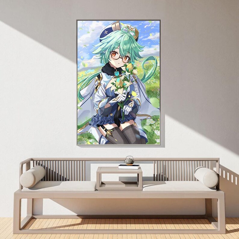 Genshin Impact Sucrose Poster, High Quality Canvas Poster Print, Gifts ...