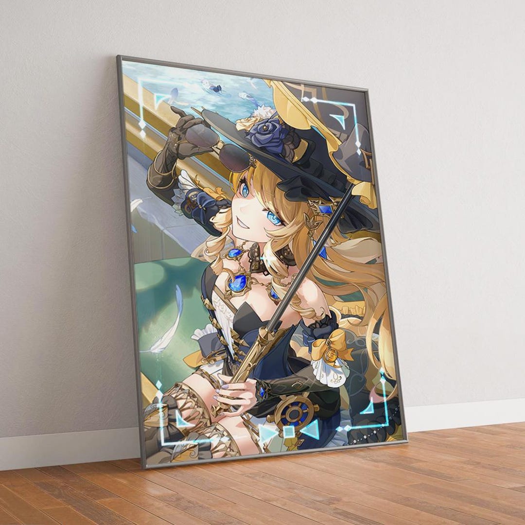 Genshin Impact Navia Poster, High Quality Canvas Poster Print, Gifts ...
