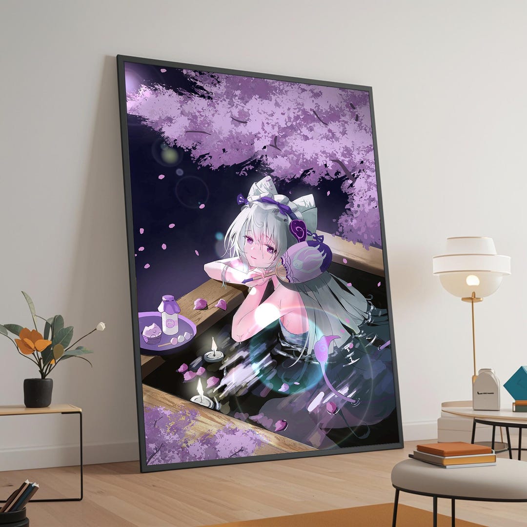 Genshin Impact Yumemizuki Mizuki Poster, High Quality Canvas Poster ...