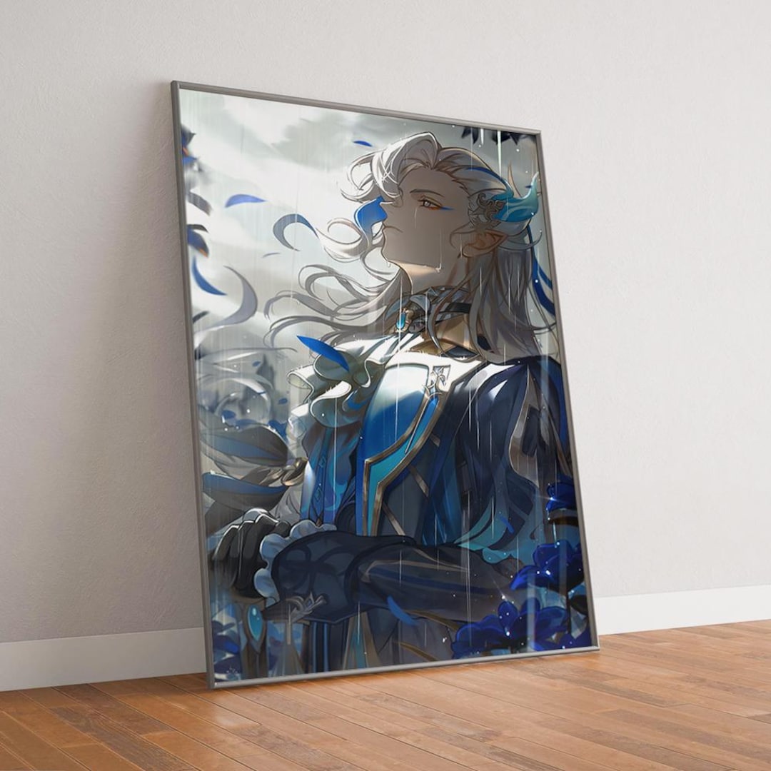 Genshin Impact Neuvillette Poster, High Quality Canvas Poster Print ...