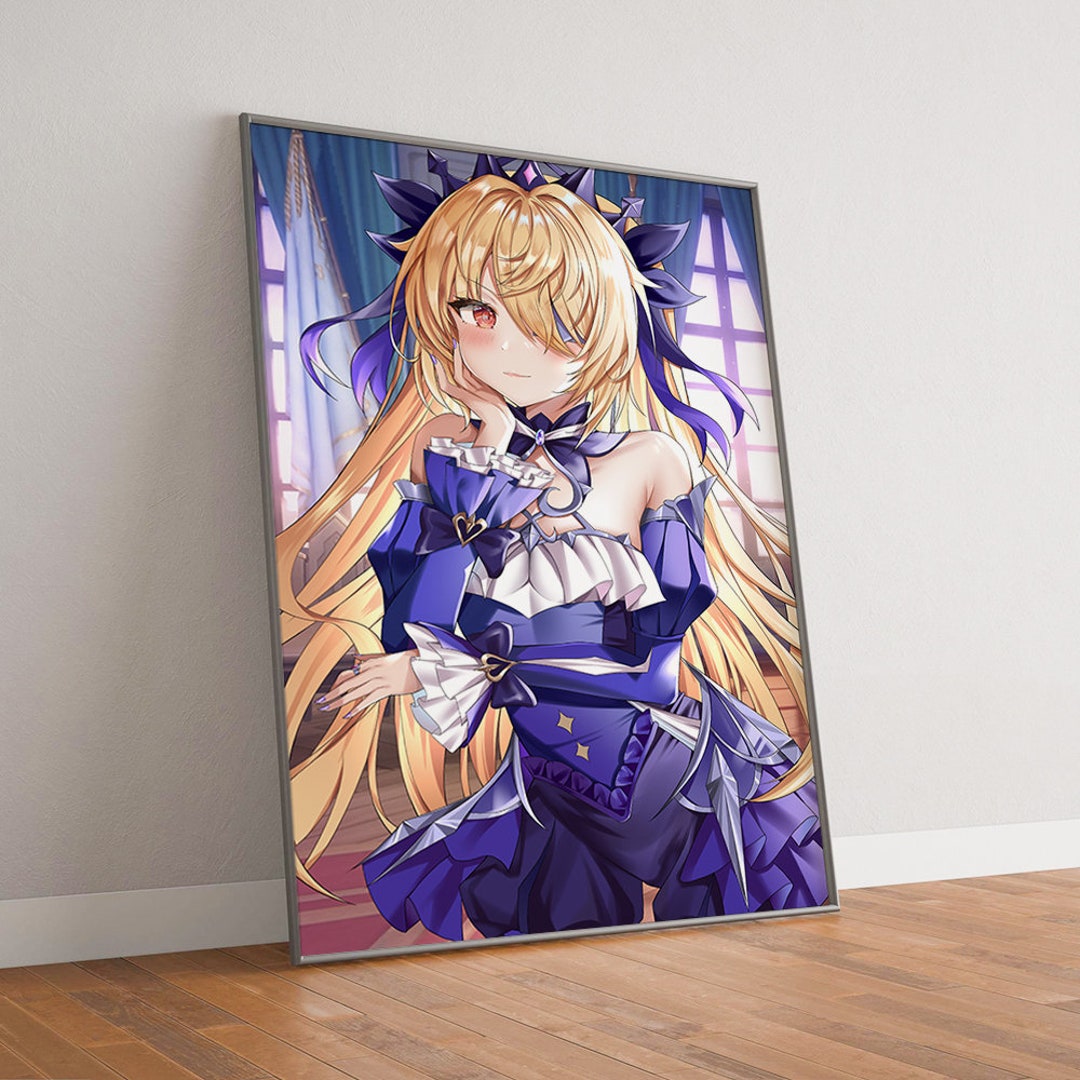 Genshin Impact Fischl Poster, High Quality Canvas Poster Print, Gifts ...