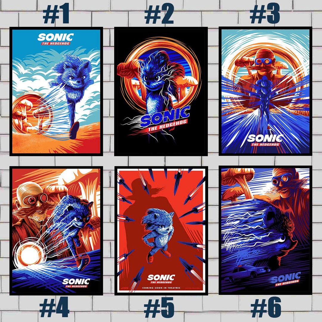Sonic the Hedgehog Moive Poster, High Quality Canvas Poster Print ...