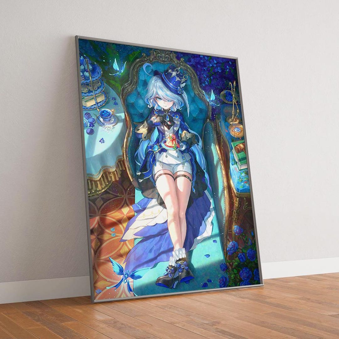 Genshin Impact Furina Poster, High Quality Canvas Poster Print, Gifts ...