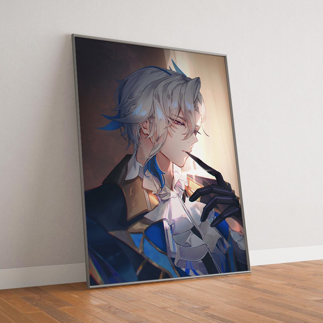 Genshin Impact Neuvillette Poster, High Quality Canvas Poster Print ...