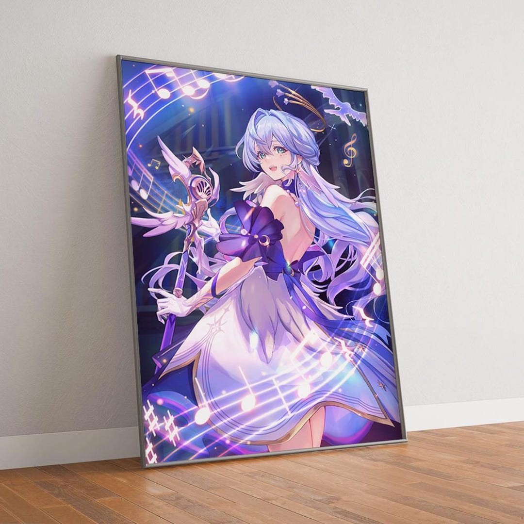 Honkai Stair Rail Robin Poster, High Quality Canvas Poster Print, Gifts ...