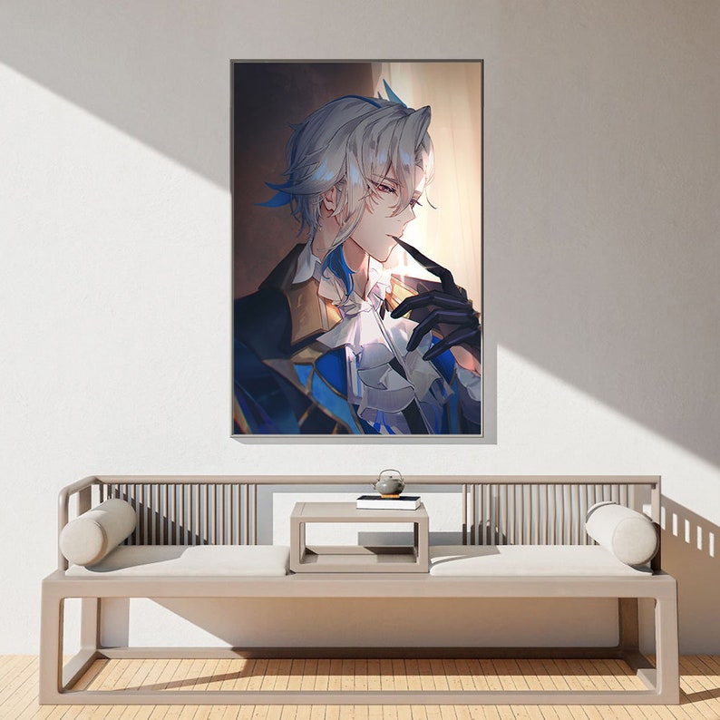 Genshin Impact Neuvillette Poster, High Quality Canvas Poster Print ...