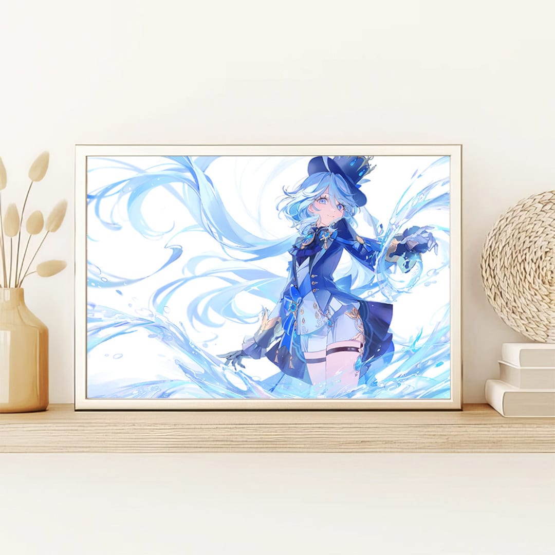 Genshin Impact Furina Poster, High Quality Canvas Poster Print, Gifts ...