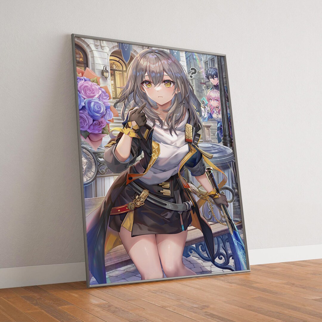 Honkai Stair Rail Trailblazer Poster, High Quality Canvas Poster Print ...
