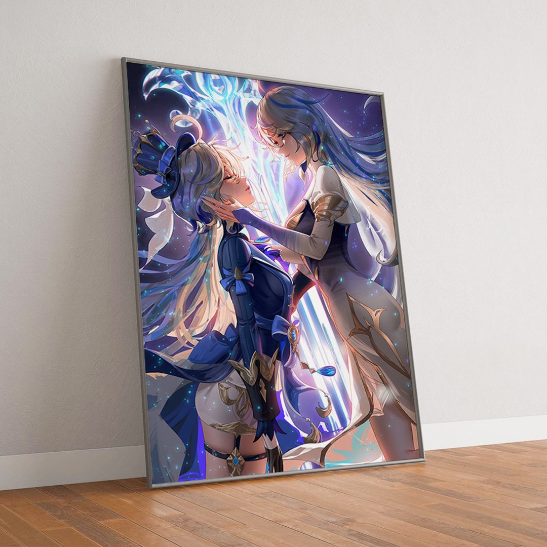 Genshin Impact Furina Poster, High Quality Canvas Poster Print, Gifts ...