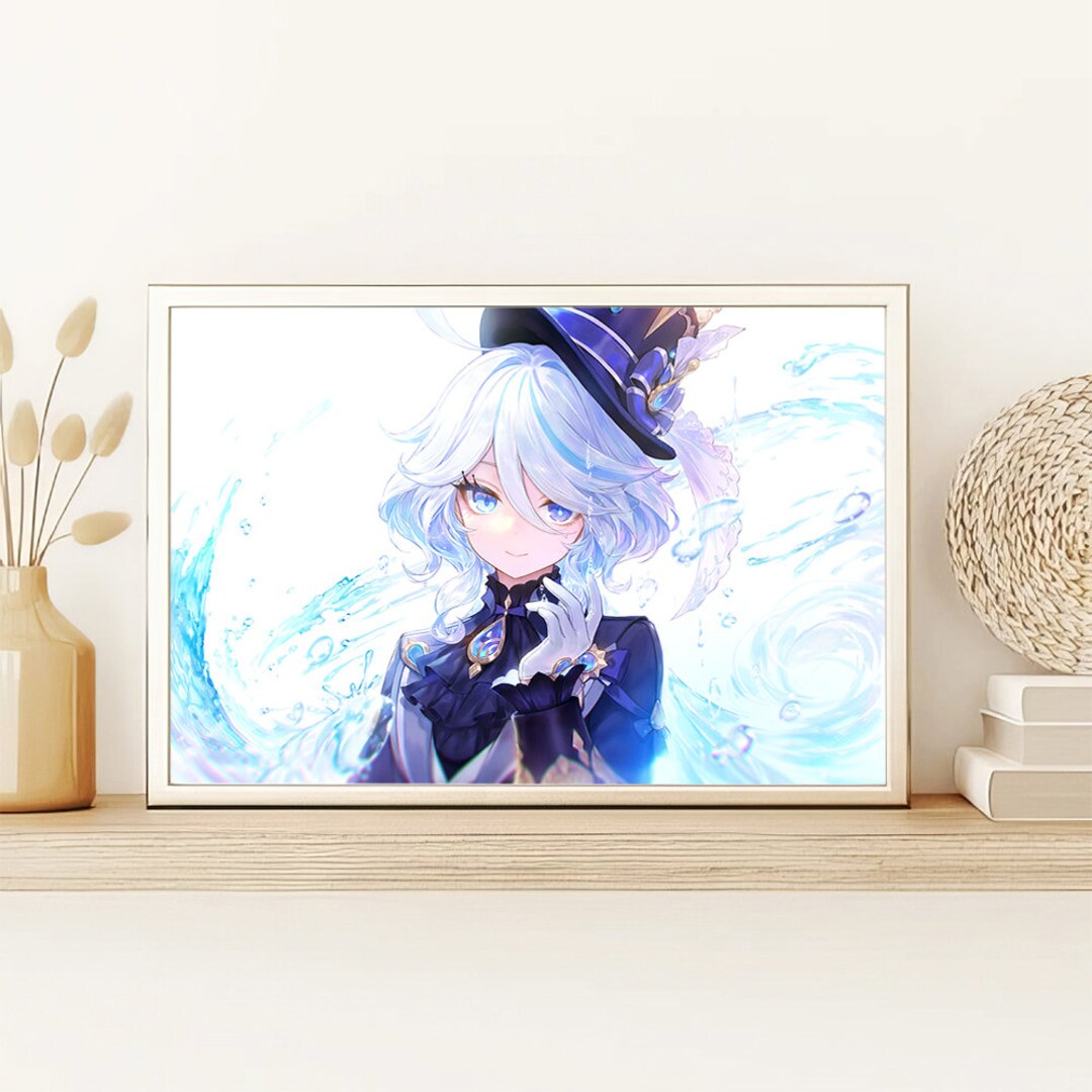 Genshin Impact Furina Poster, High Quality Canvas Poster Print, Gifts ...