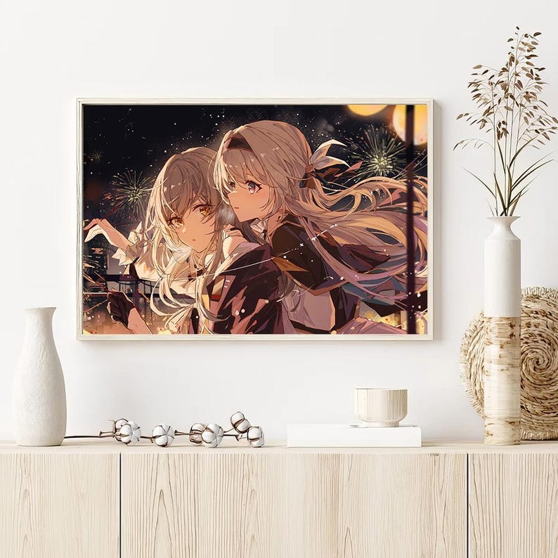Honkai Stair Rail Firefly&trailblazer Poster, High Quality Canvas ...