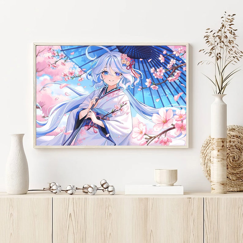 Genshin Impact Furina Poster, High Quality Canvas Poster Print, Gifts ...