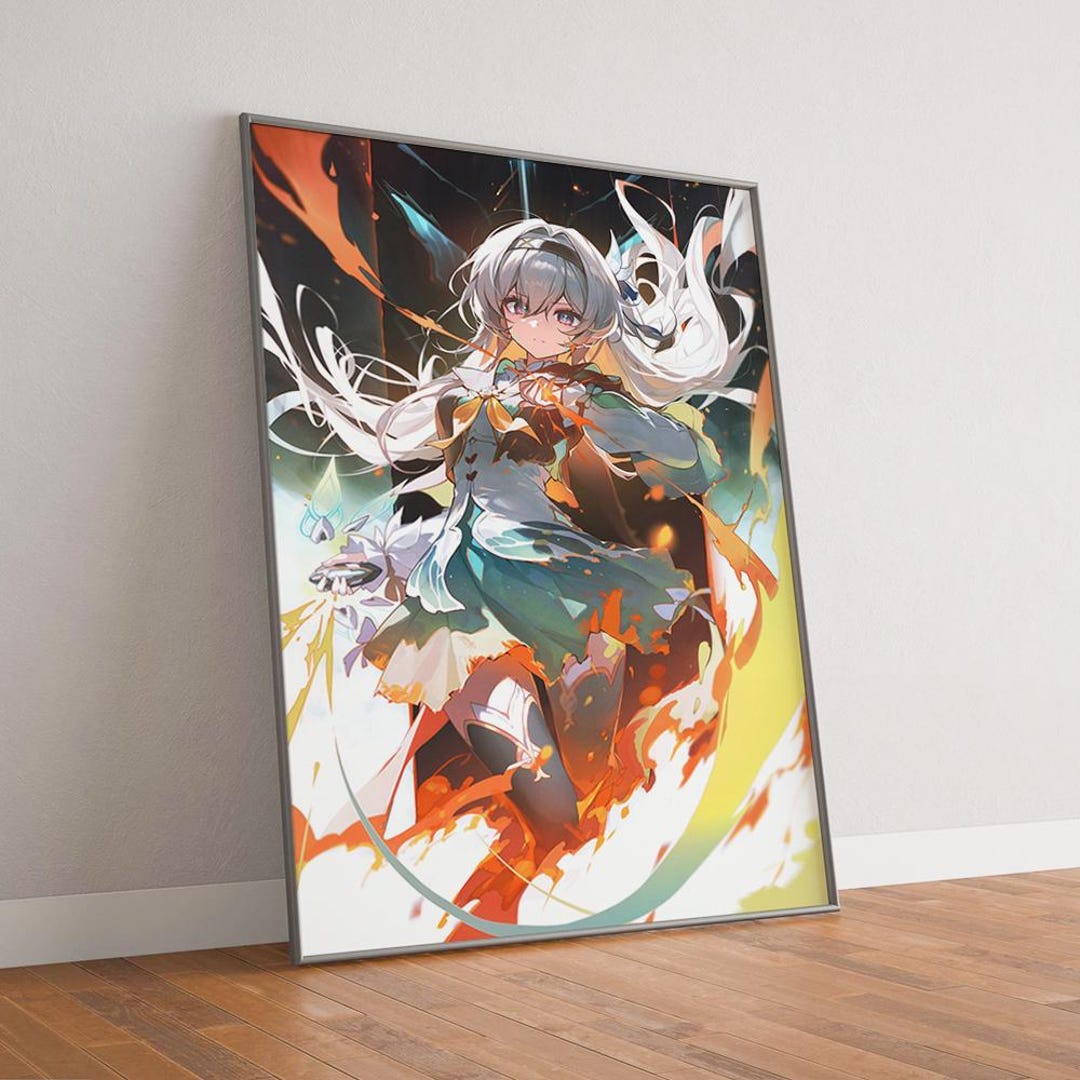 Honkai Stair Rail Firefly Poster, High Quality Canvas Poster Print ...
