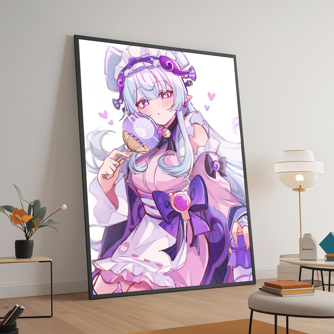 Genshin Impact Yumemizuki Mizuki Poster, High Quality Canvas Poster ...