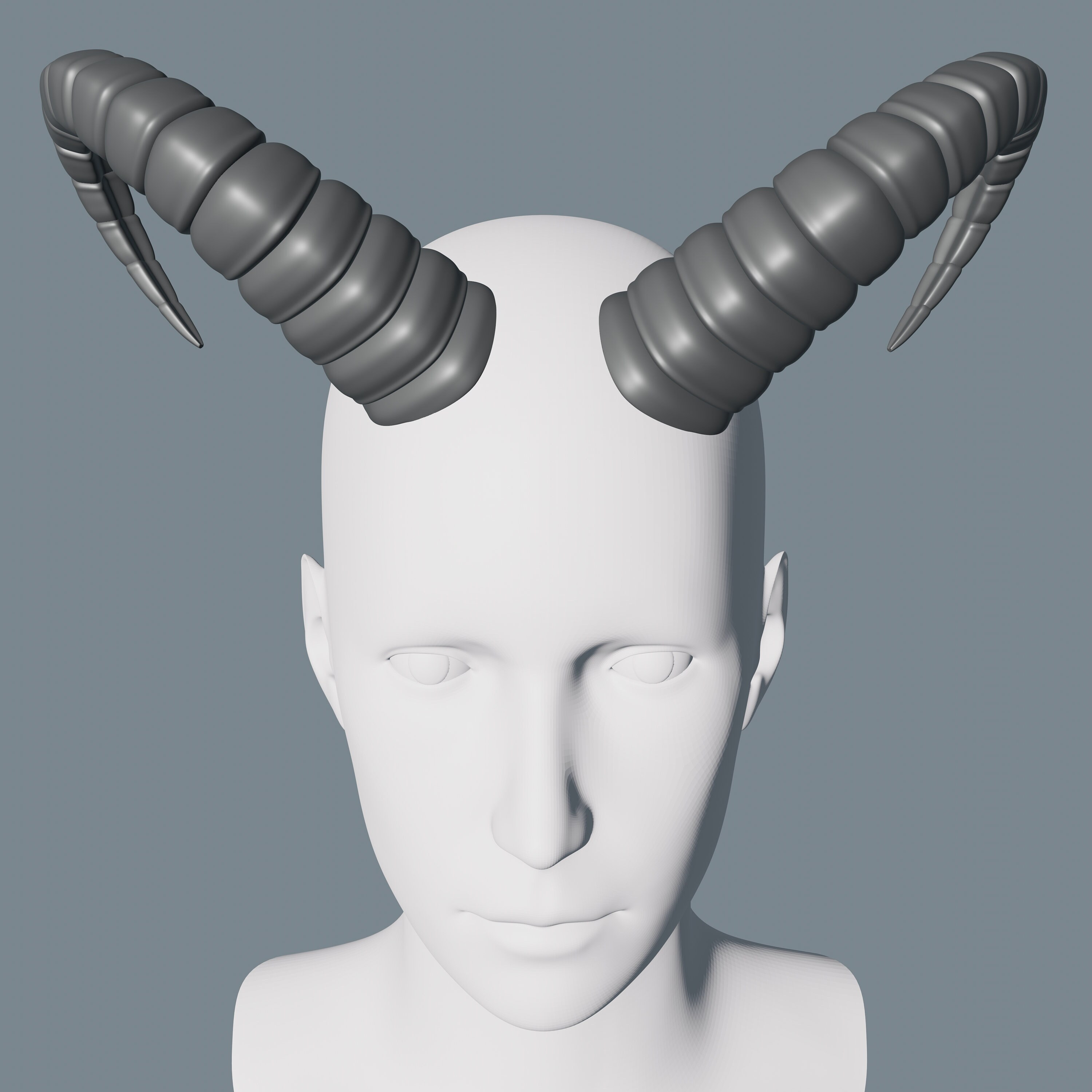 Horns 3D Print Design for Cosplay, Dnd | Baphomet | DIGITAL - Etsy