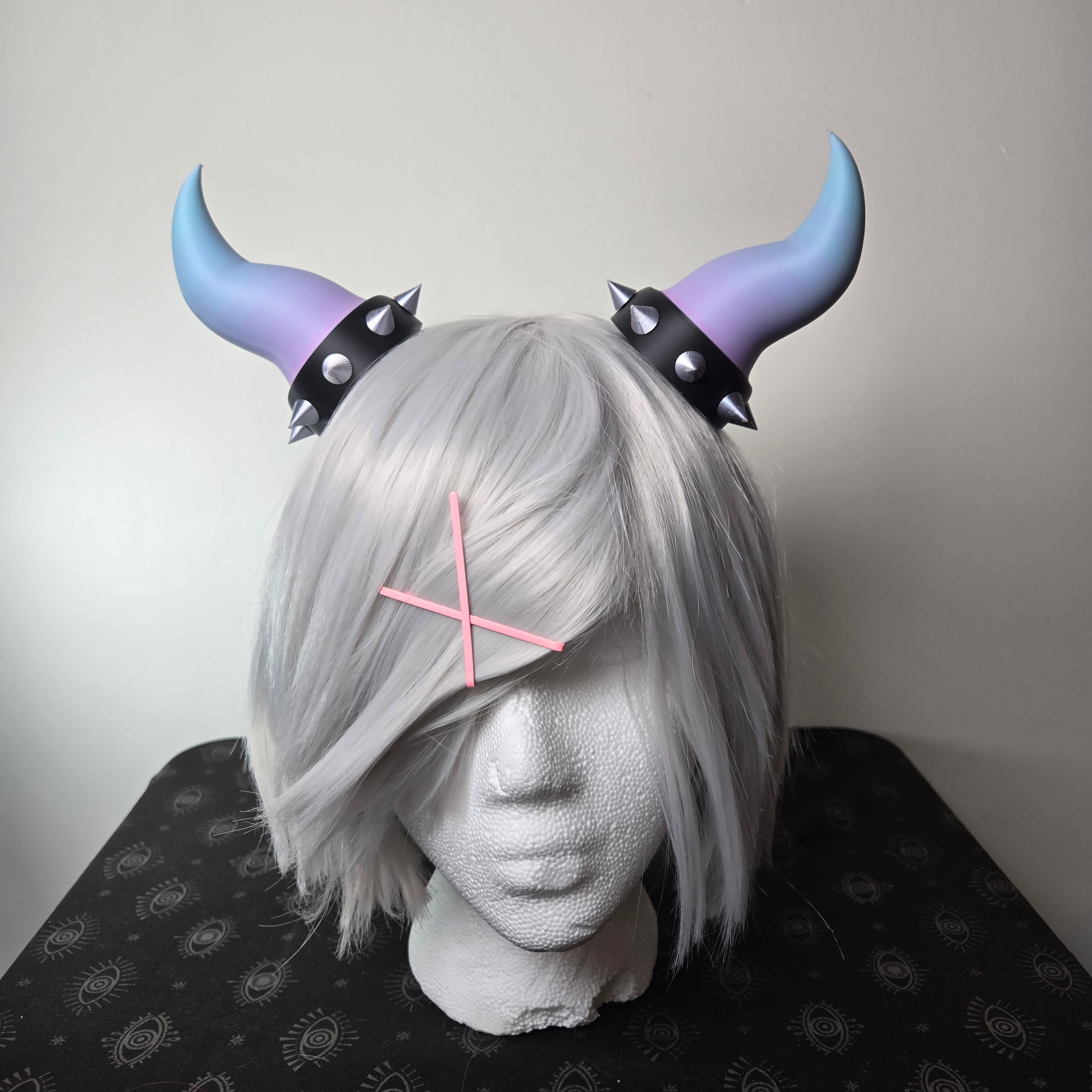 Cotton Candy Kappa Hot-swappable Beast 3D Printed Cosplay Horns, Goth ...
