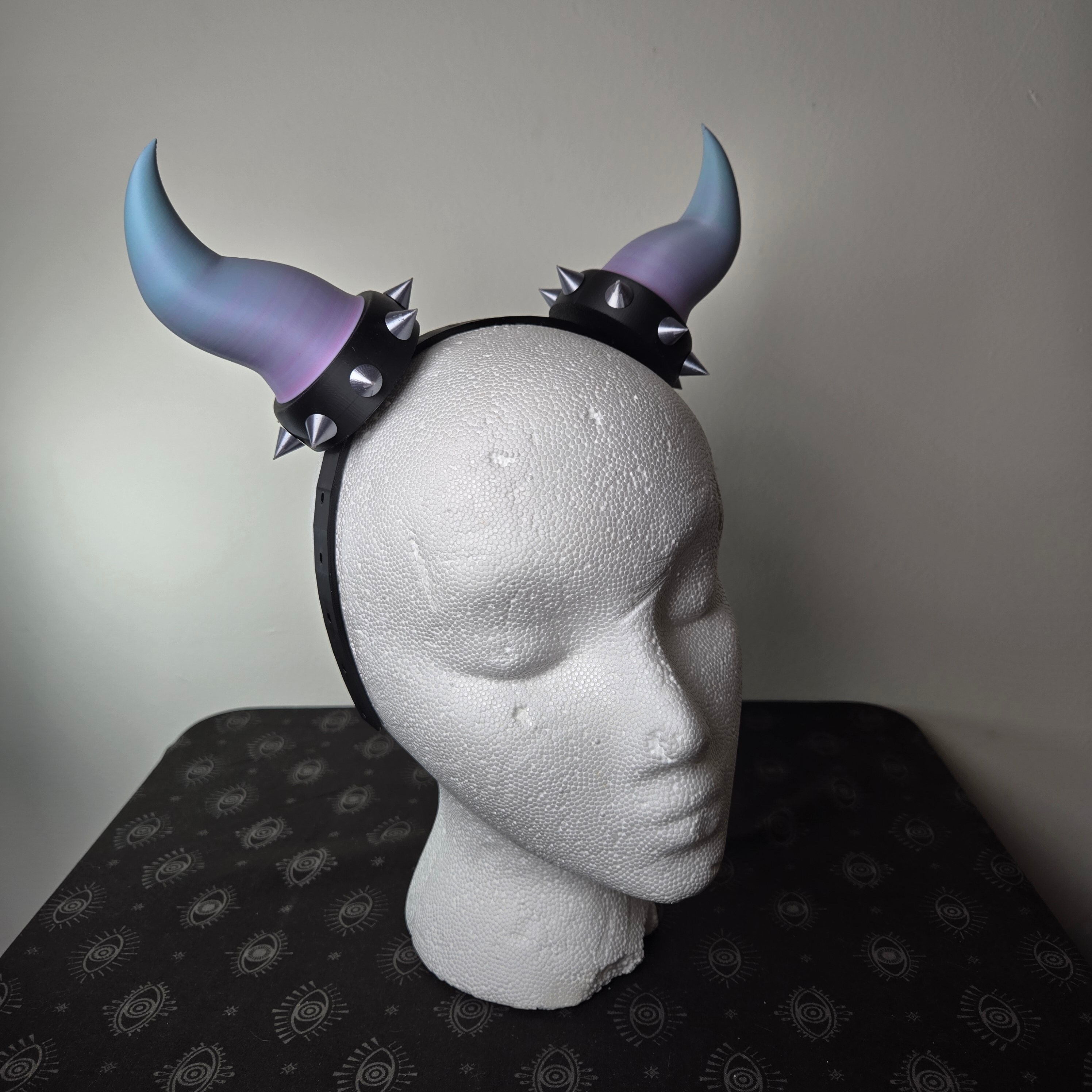 Cotton Candy Kappa Hot-swappable Beast 3D Printed Cosplay Horns, Goth ...