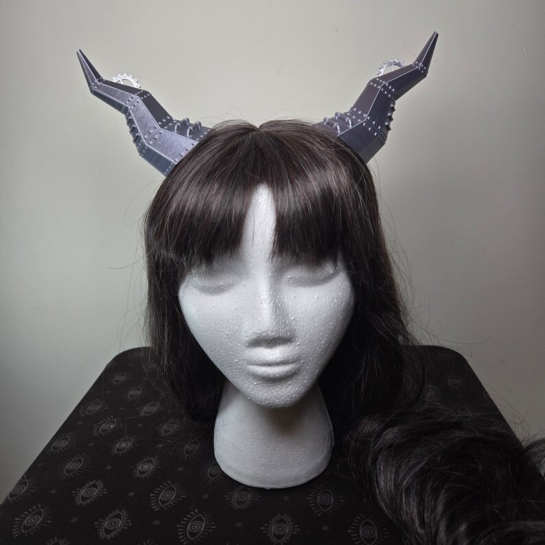 Steampunk 3D Printed Cosplay Horns, Dnd | Machina | Headband and ...