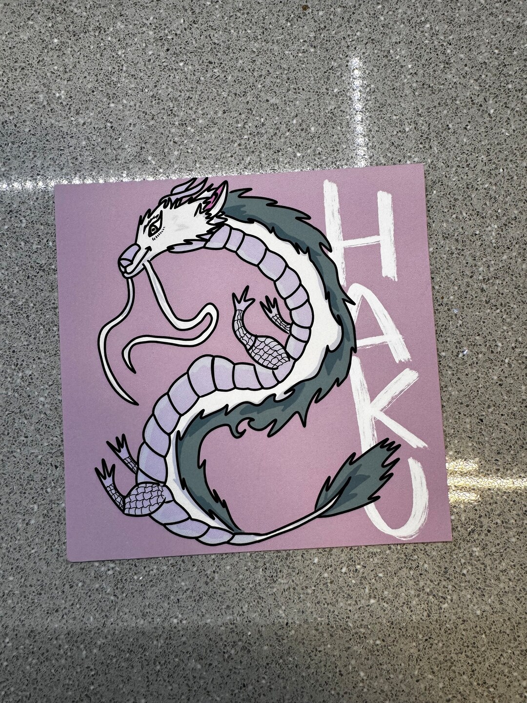 Haku in Dragon Form Spirited Away Art Print Studio Ghibli - Etsy