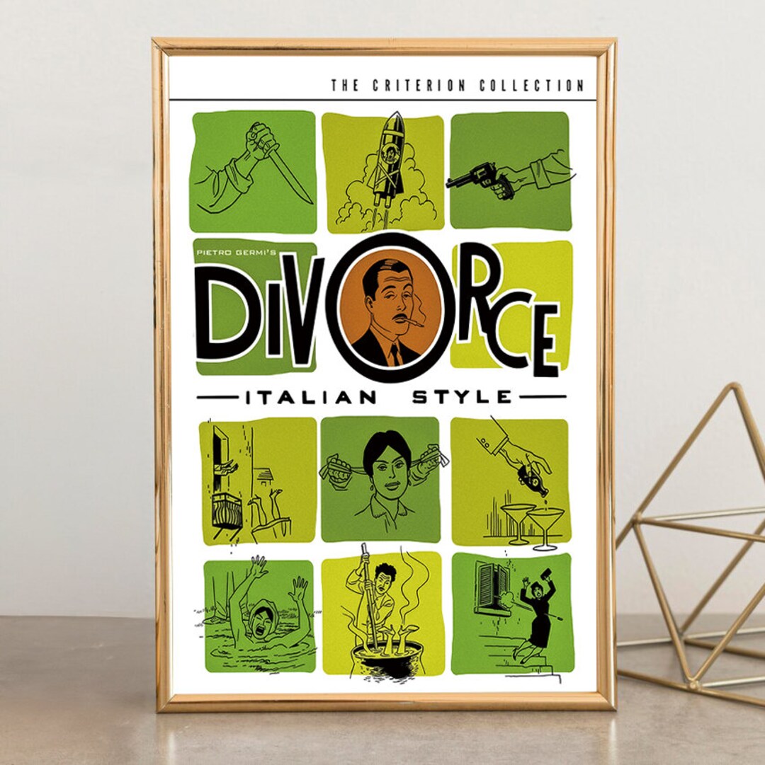 Divorce Italian Style Movie Posters Art Prints Movie Home Decor Wall ...