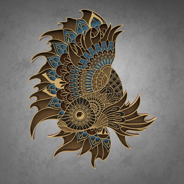 Fish Mandala Svg - Etsy