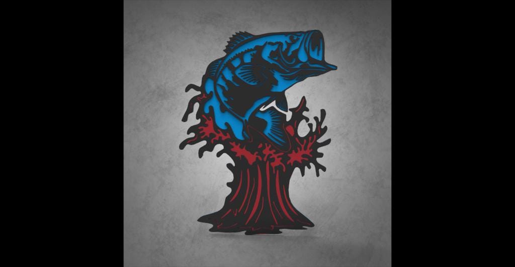 Fish Mandala Svg, Multilayer Panel for Laser Cutting, Layered SVG Files ...