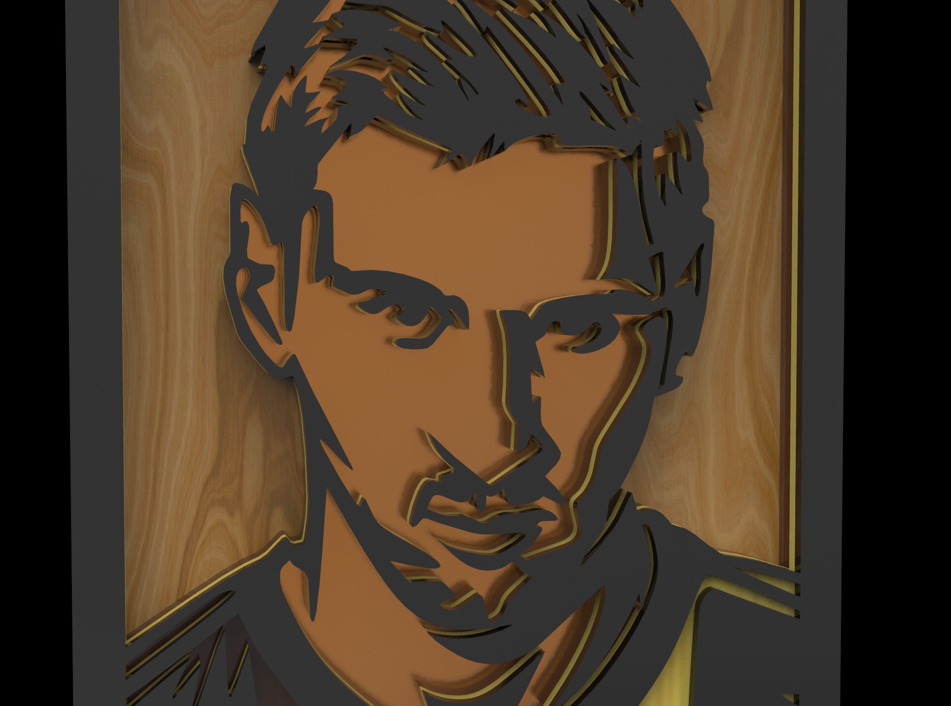 Laser Cut Files - Lionel Messi Laser Cutting - 5 Layer Ai,dxf,cdr,svg ...