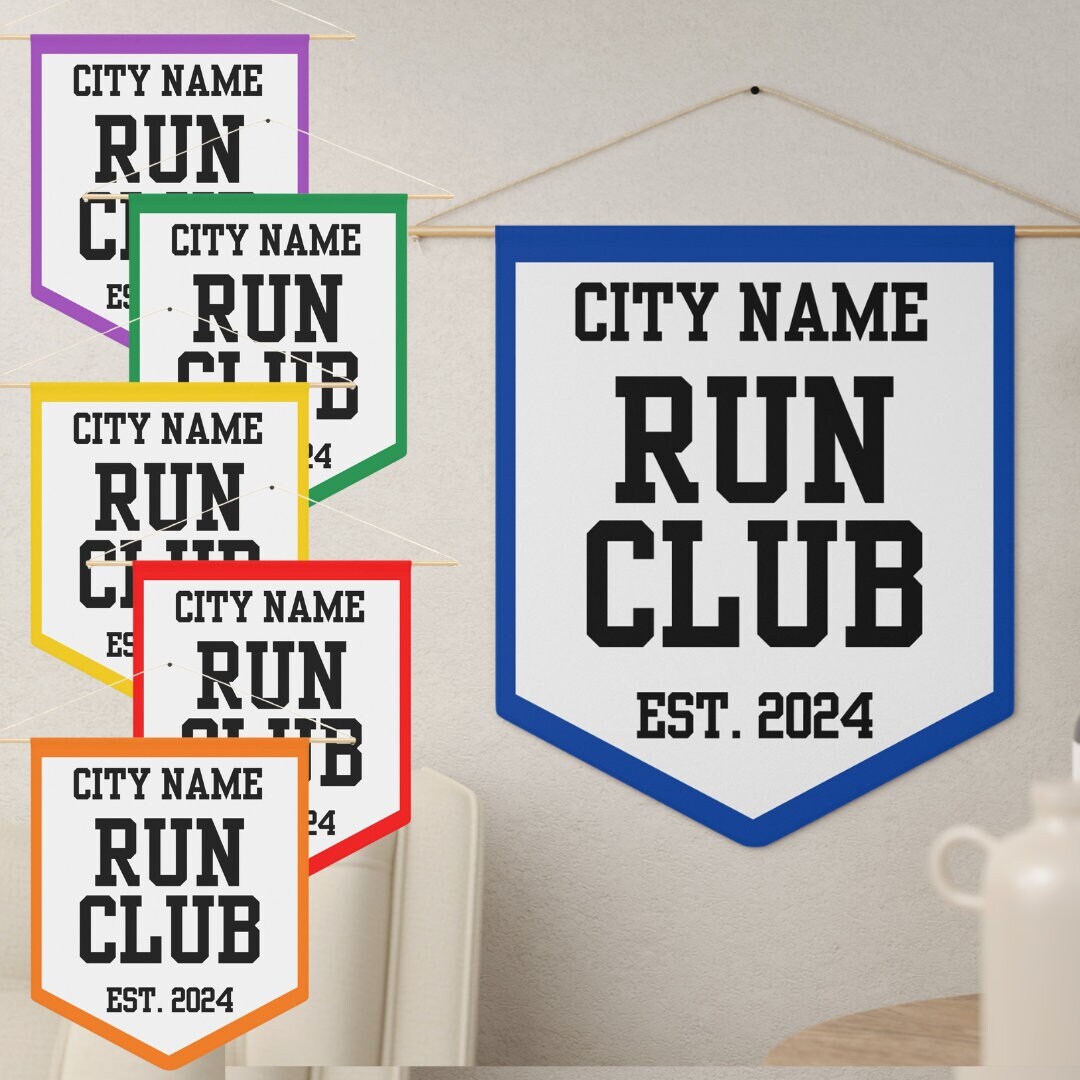 Custom Run Club Banner | Custom Banner for Runners | Custom Run Club ...