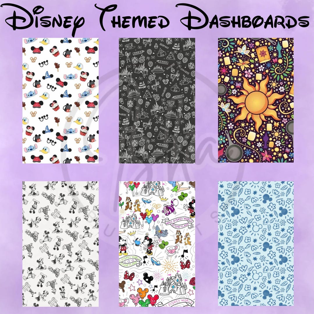 Disney Themed A6 / Personal Dashboard V2 | Budget Binder Inserts - Etsy