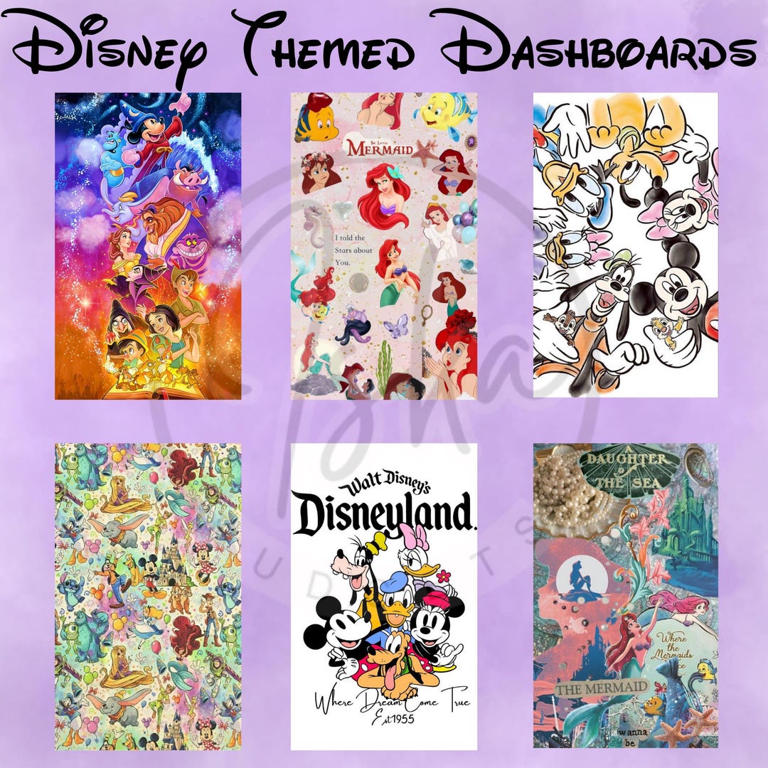 Disney Themed A6 / Personal Dashboard | Budget Binder Inserts - Etsy