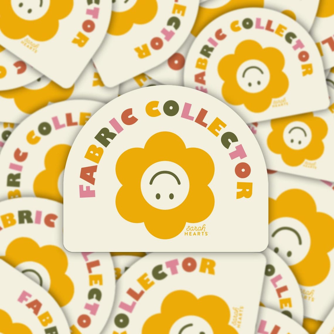Fabric Collector Sticker - Waterproof Vinyl Sticker - Sewing Sticker ...