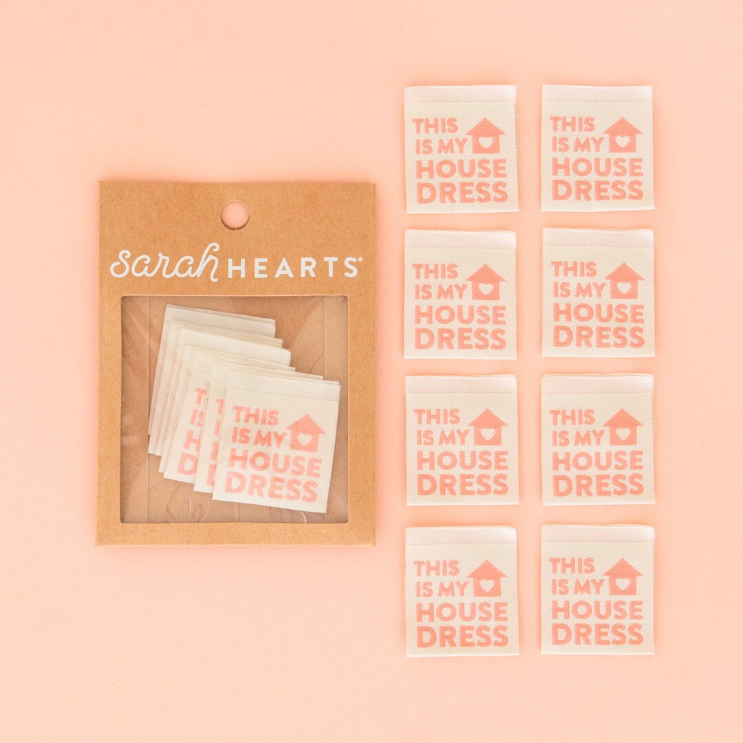 House Dress Sewing Labels - Clothing Tags (8 Pack) - Etsy UK